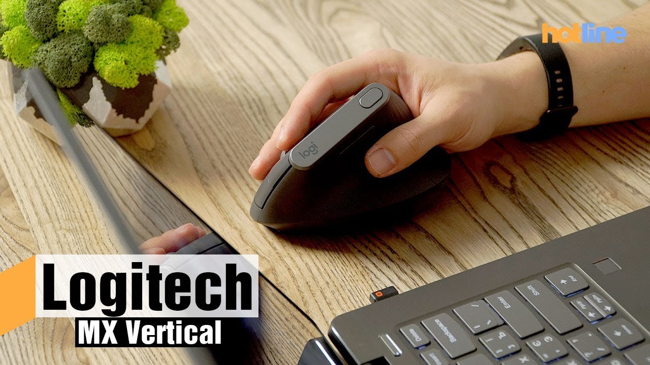 Беспроводная мышь Logitech Bluetooth+Wireless MX Vertical Black